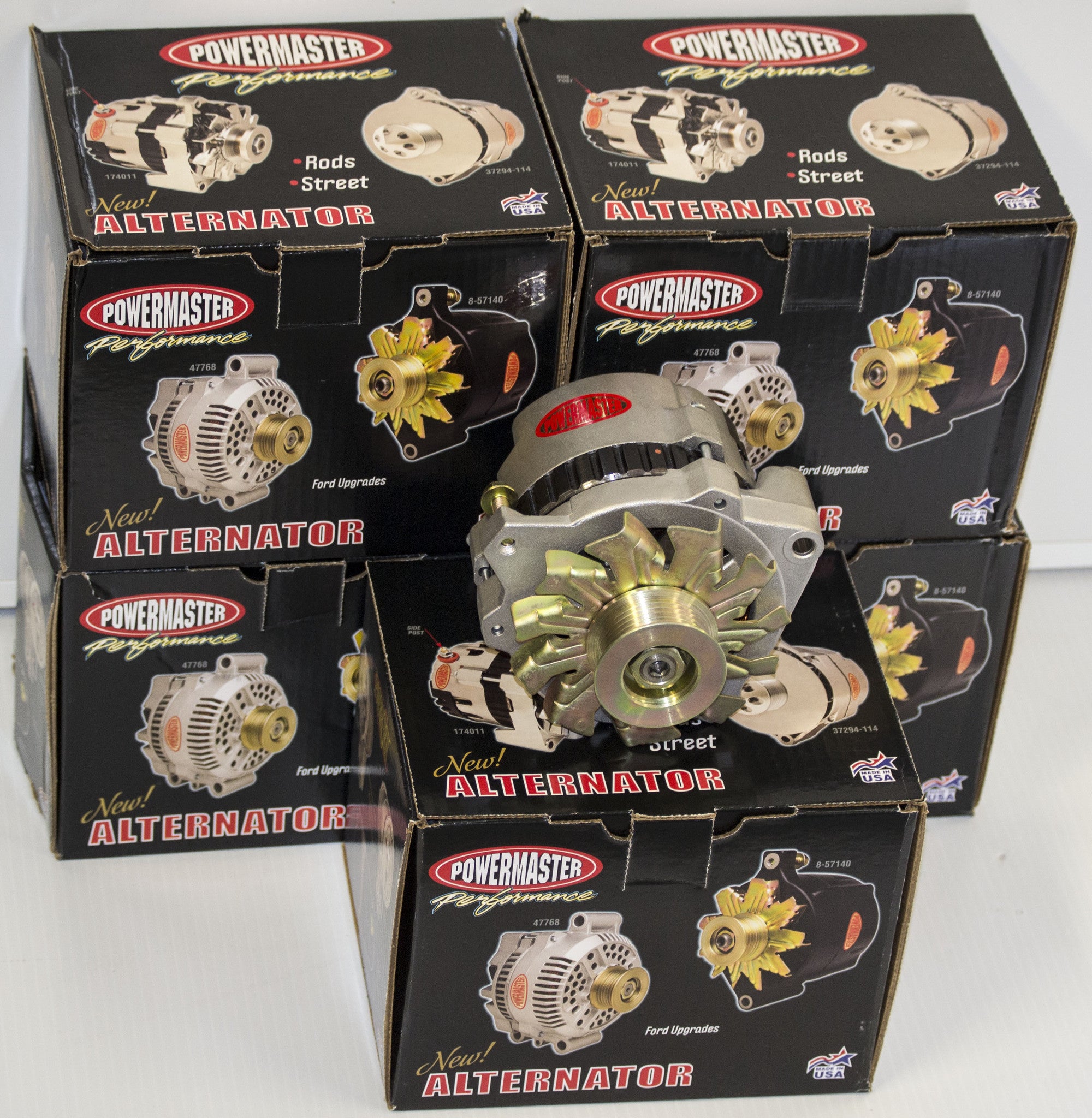 Replacement/Upgrade Powermaster 140 Amp Street Alternator – Bomber ...